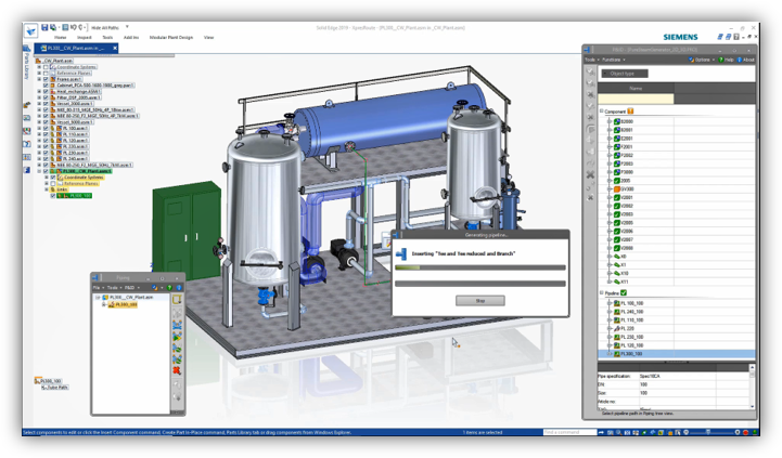 Solid Edge: P&ID e Piping | Var Industries